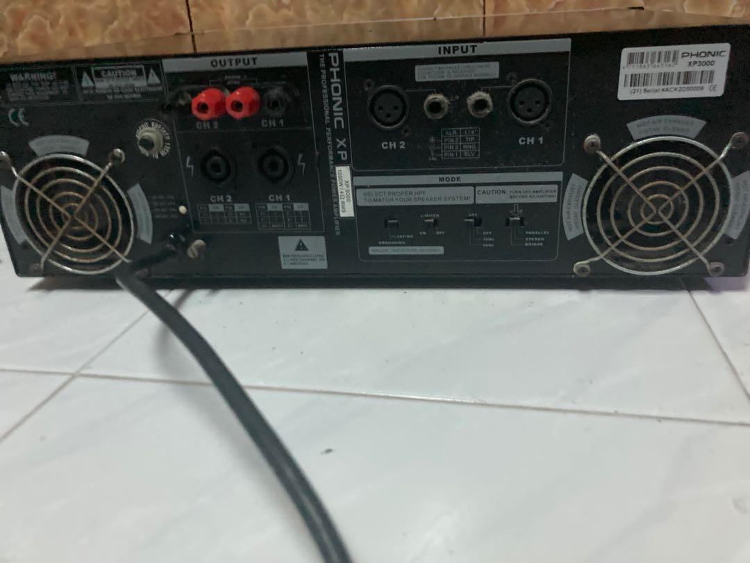 Phonic XP 3000, Audio, Soundbars, Speakers & Amplifiers on Carousell