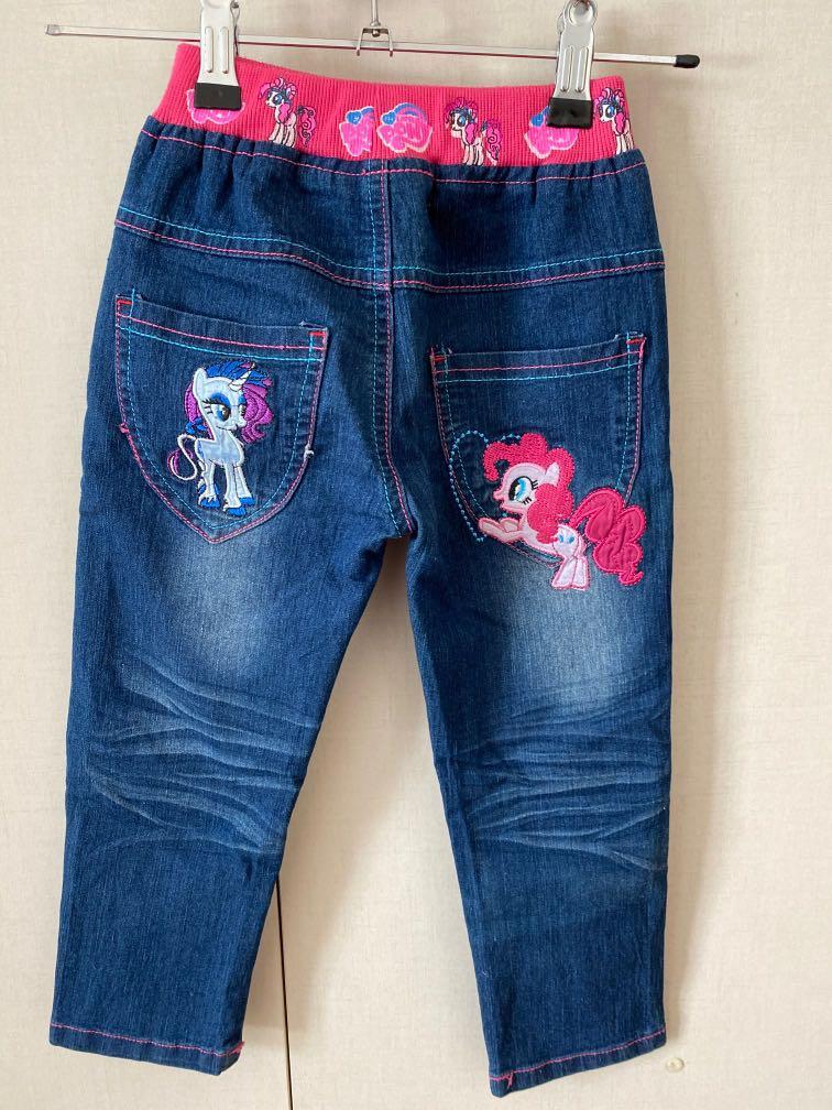 Pink My Little Pony Jeans, Babies & Kids, Babies & Kids Fashion on ...