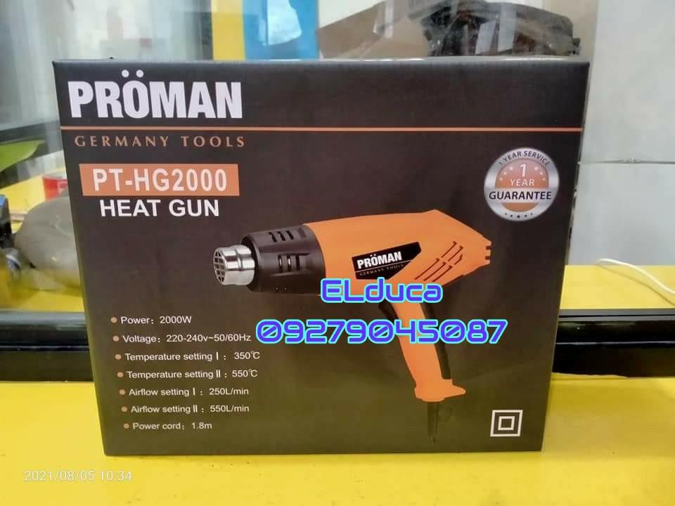 Proman Heat Gun 2000w - PT-HG2000, Furniture & Home Living, Home ...