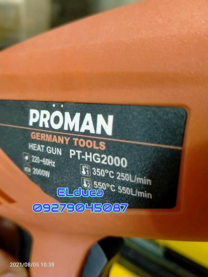 Proman Heat Gun 2000w - PT-HG2000, Furniture & Home Living, Home ...
