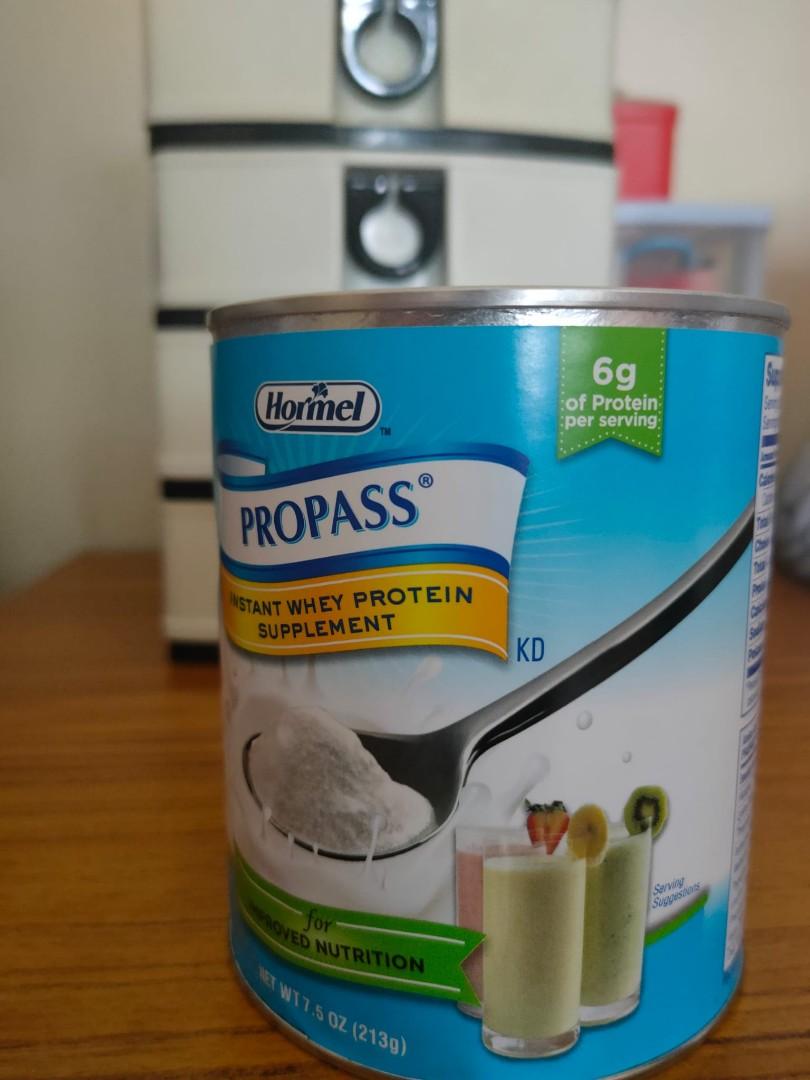 Propass instant whey protein (213g), Health & Nutrition, Health ...