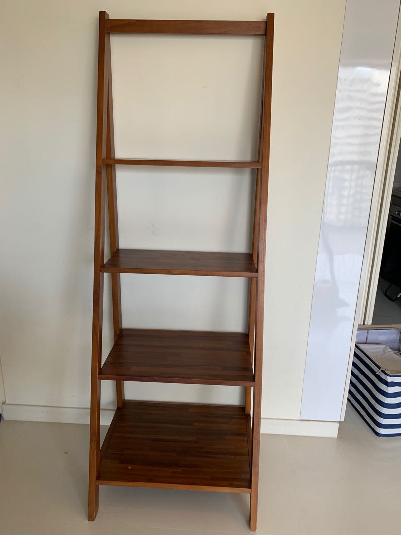 Scanteak Step Display Shelf, Furniture & Home Living, Furniture ...