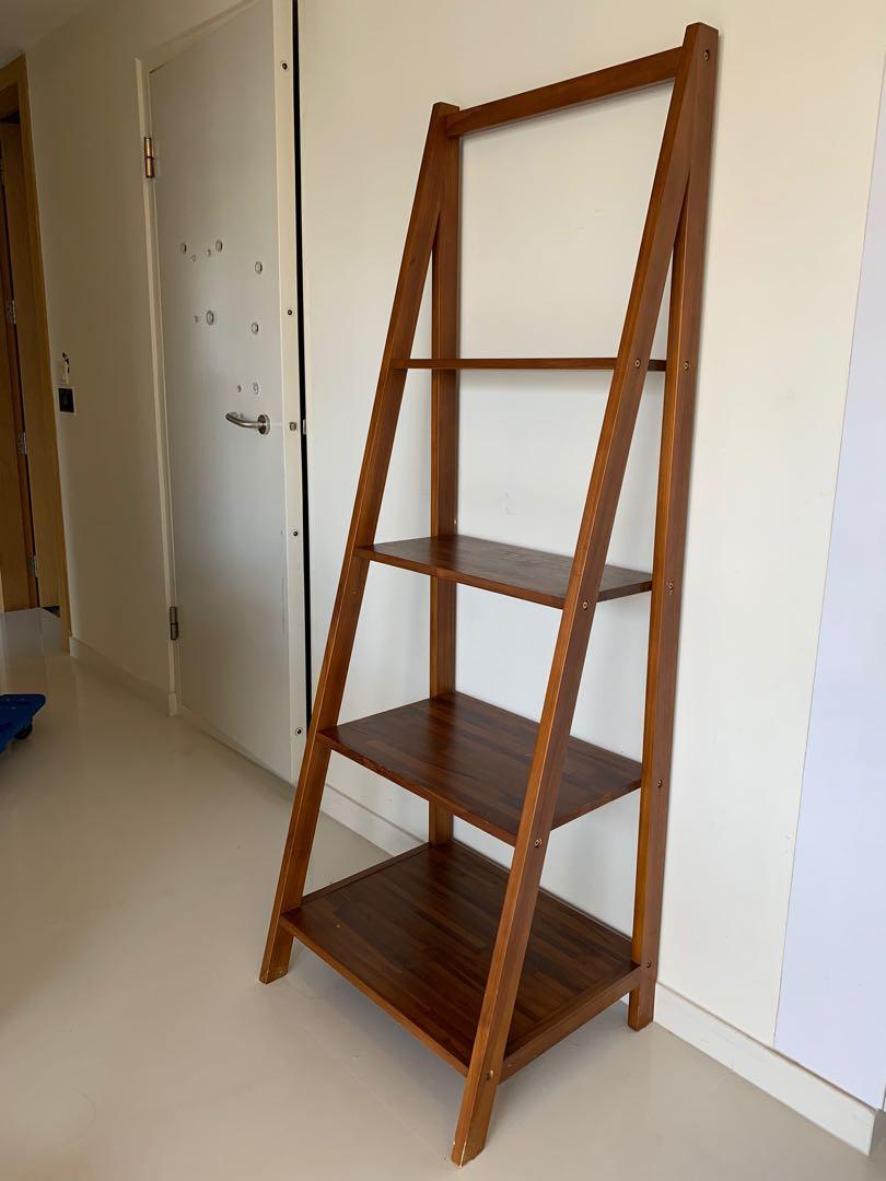 Scanteak Step Display Shelf, Furniture & Home Living, Furniture ...