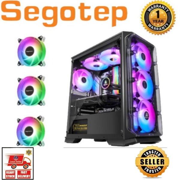 Segotep Lux S Tempered Glass LUXS MATX ITX Tower RGB Gaming Casing 3 ...
