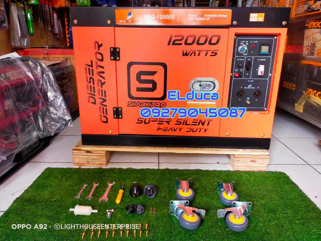 SHARKPRO 10kva Silent Type Diesel Generator Set, Commercial ...