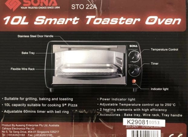 Sona Oven Toaster, Furniture & Home Living, Kitchenware & Tableware ...