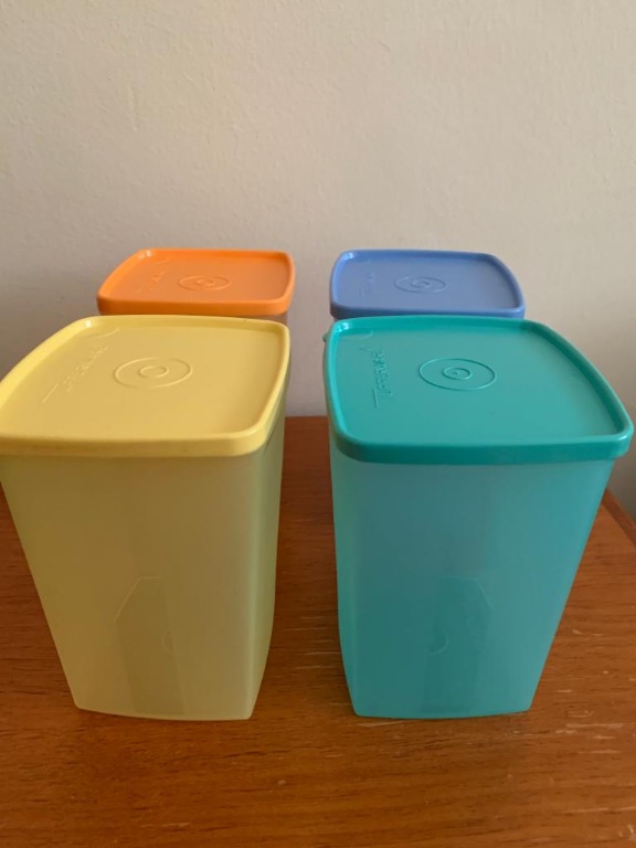 Tupperware large Square round 2L (set of 4), Furniture & Home Living ...