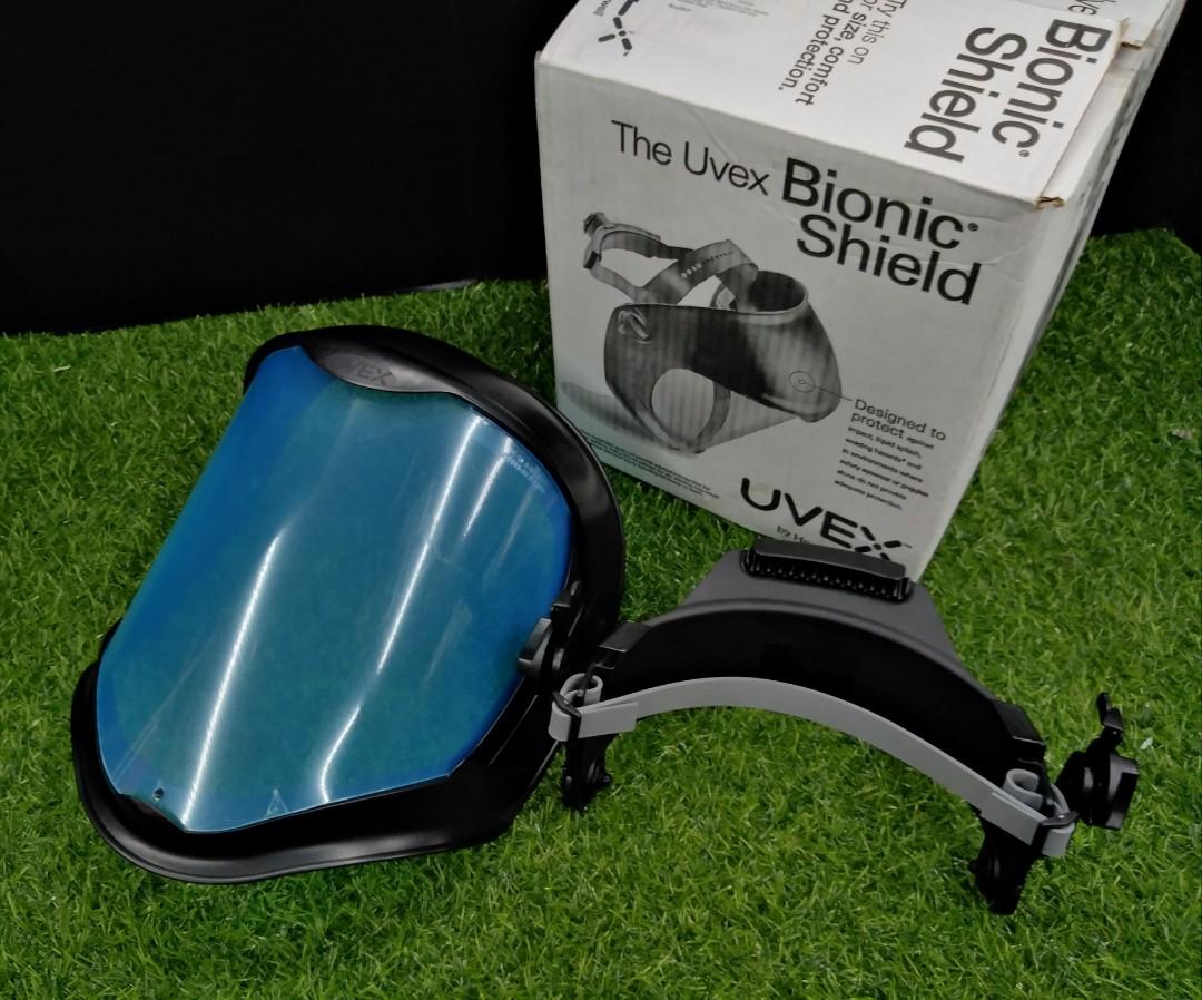 Uvex S8515 Bionic Face Shield with Hard Hat Adapter, Commercial ...