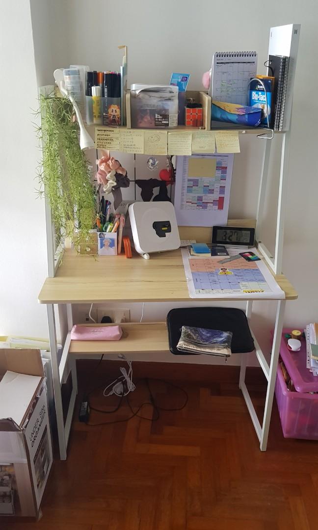 Very nice study table, Furniture & Home Living, Furniture, Tables ...