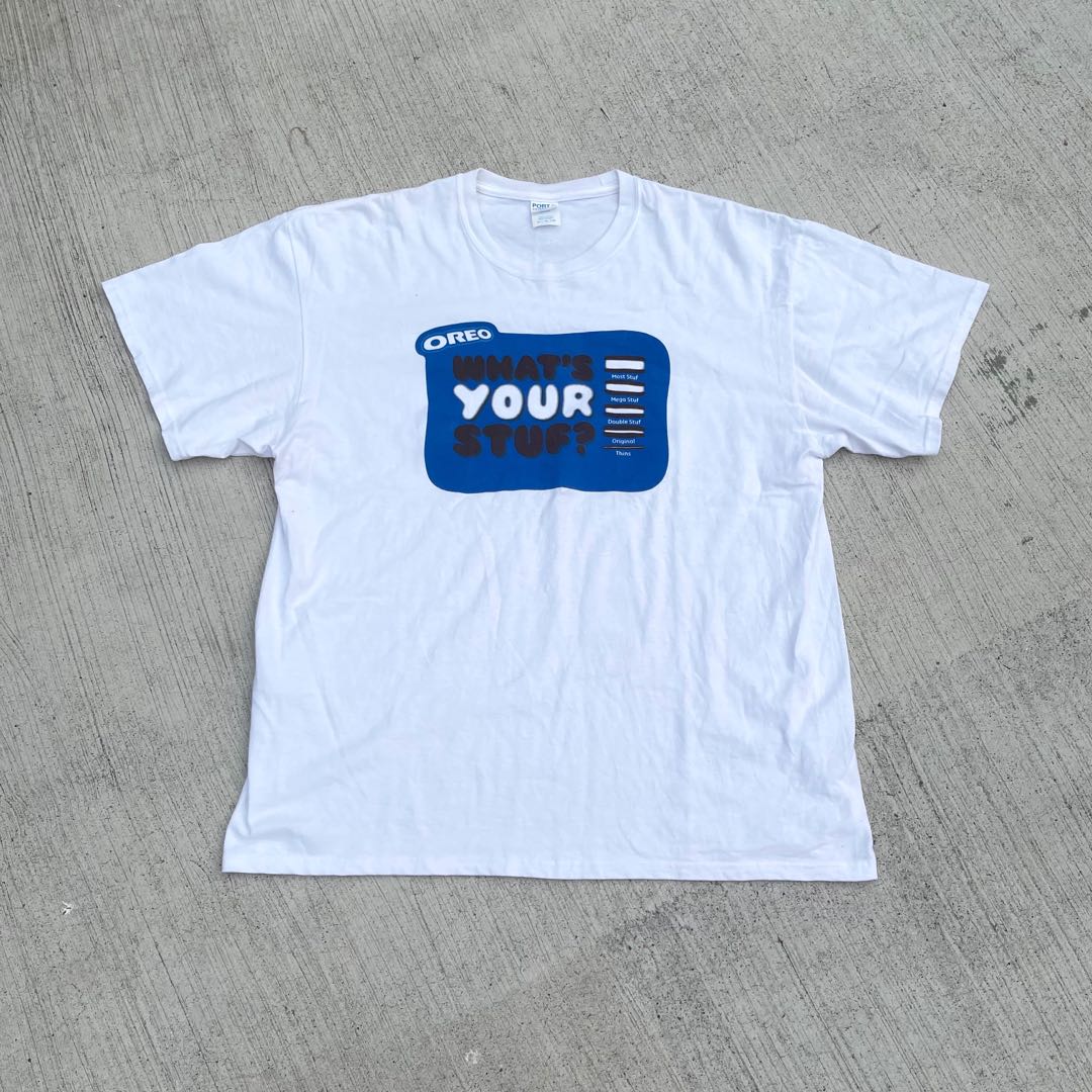 Vintage Oreo Tee, Men's Fashion, Tops & Sets, Tshirts & Polo Shirts on ...
