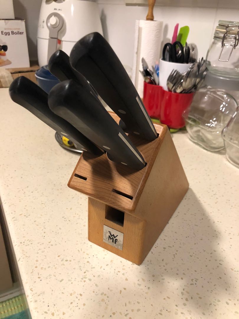 WMF knife block set, Furniture & Home Living, Kitchenware & Tableware ...
