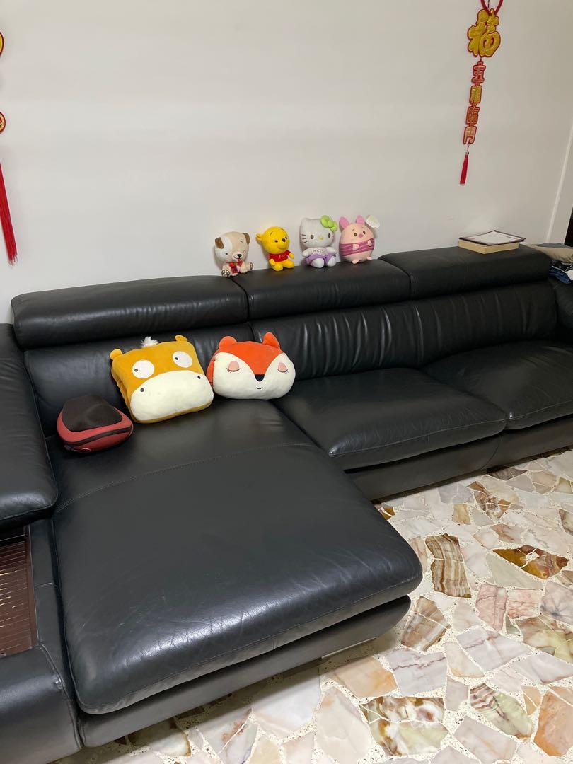 3M sofa genuine leather, Furniture & Home Living, Furniture, Sofas on ...