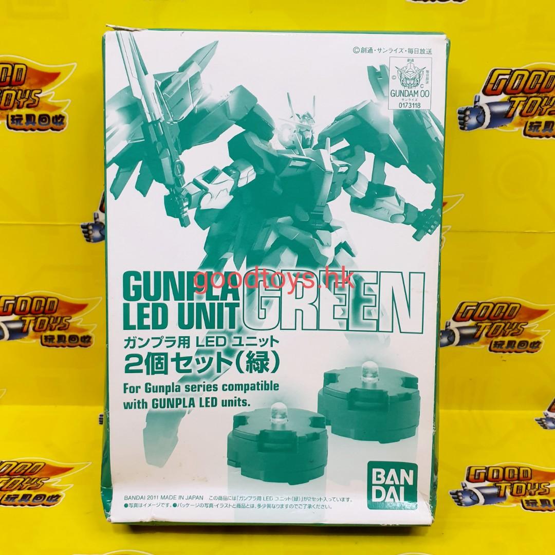 全新 BANDAI GUNPLA LED UNIT GREEN GUNDAM 00 1/100 MG 高達模型專用綠色LED燈配件共2件 ...