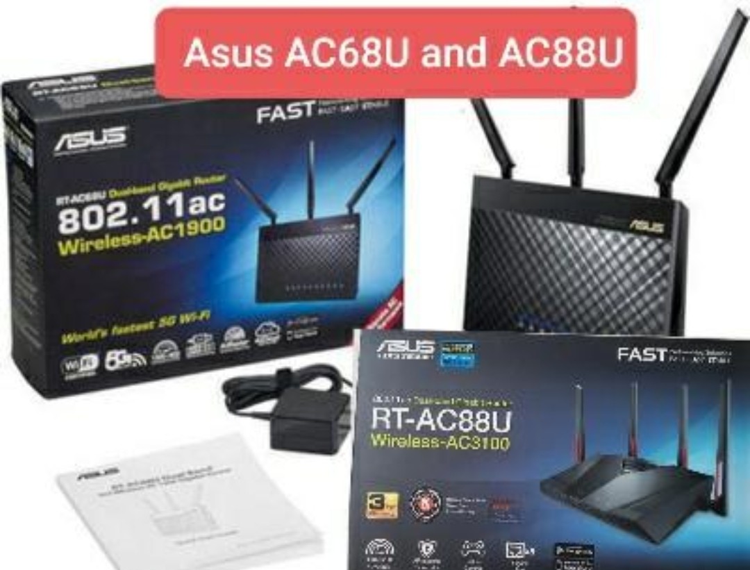 Asus AC88u and AC68u Routers, Computers & Tech, Parts & Accessories ...