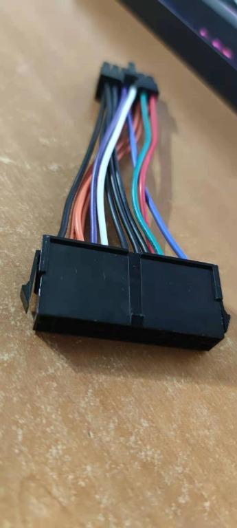 ATX 24 Pin Female to 12 Pin Male Adapter Power Supply Cable Cord SFX ...