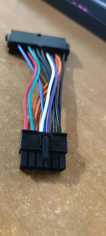 ATX 24 Pin Female to 12 Pin Male Adapter Power Supply Cable Cord SFX ...