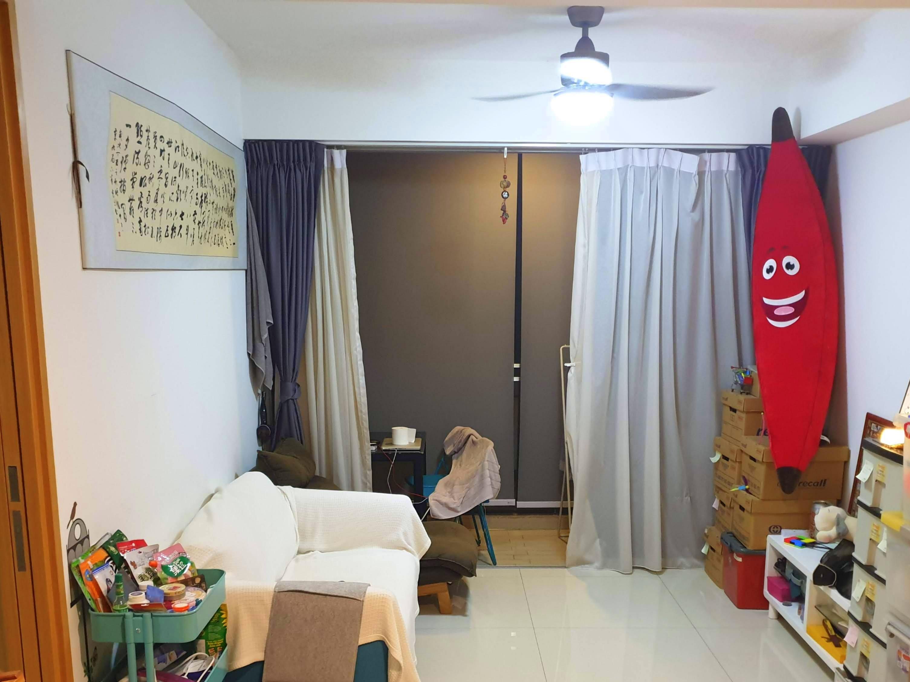 【3 rolls】Balcony Blind Wind Shade Roll Sun Shield, Furniture & Home ...