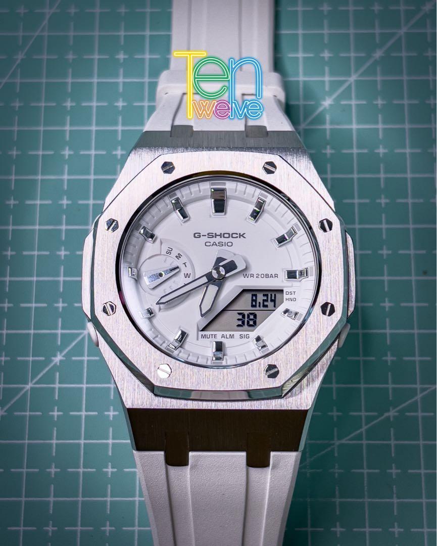 Casio G-Shock GMAS2100 GMA-S2100 GA2100 GA-2100 Mini CasiOak White Face ...