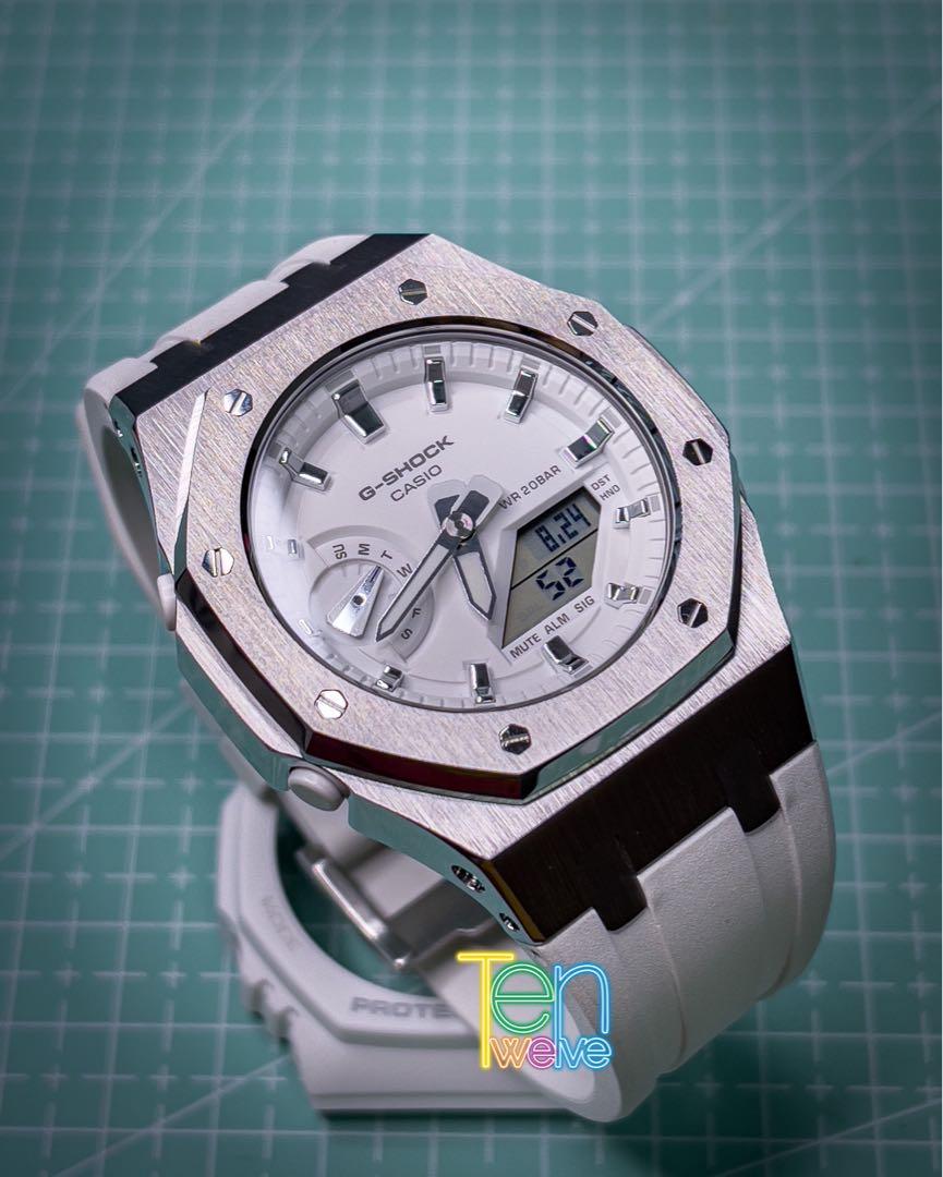 Casio G-Shock GMAS2100 GMA-S2100 GA2100 GA-2100 Mini CasiOak White Face ...