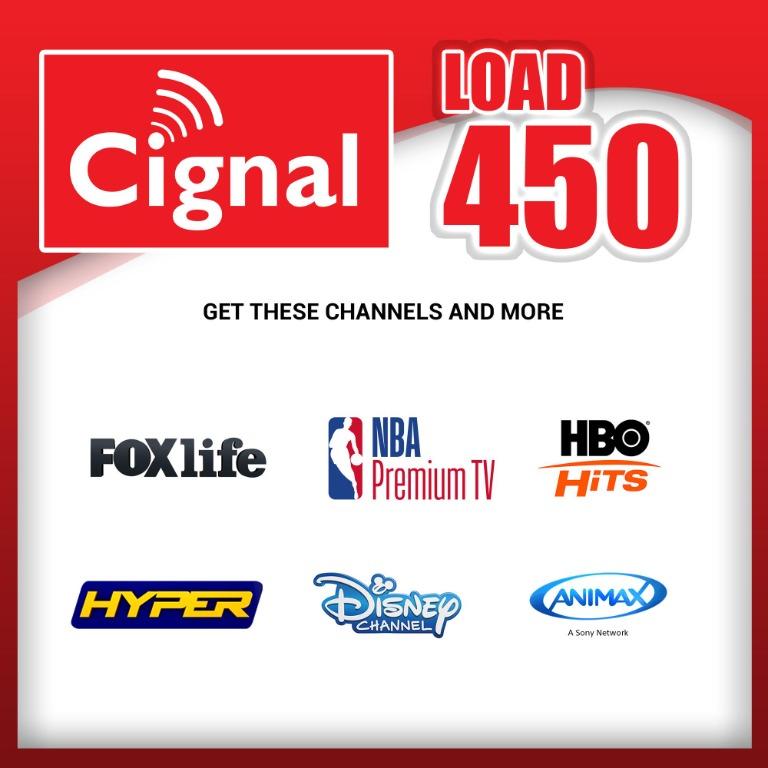 Cignal Prepaid Load 450 (SD and HD box), Tickets & Vouchers, Vouchers ...