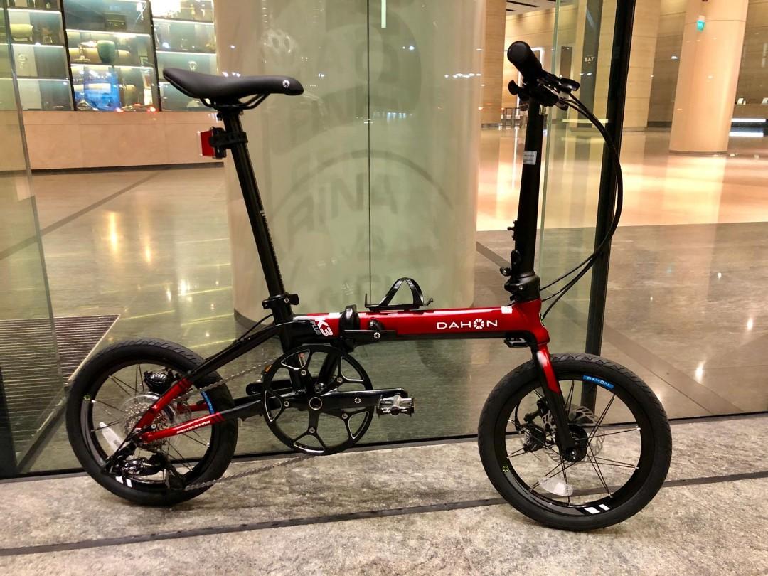 Dahon K3 Plus Disc Brakes 16 inch 9 Speed Matte Red Black Folding ...