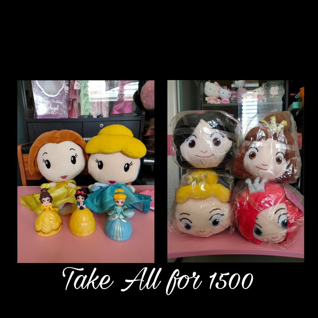 Disney Princess Plushies, Hobbies & Toys, Toys & Games on Carousell