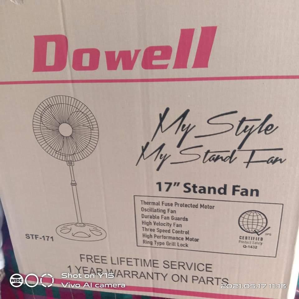 Dowell Electric Stand Fan 17" 70 watts powerful motor available in ...