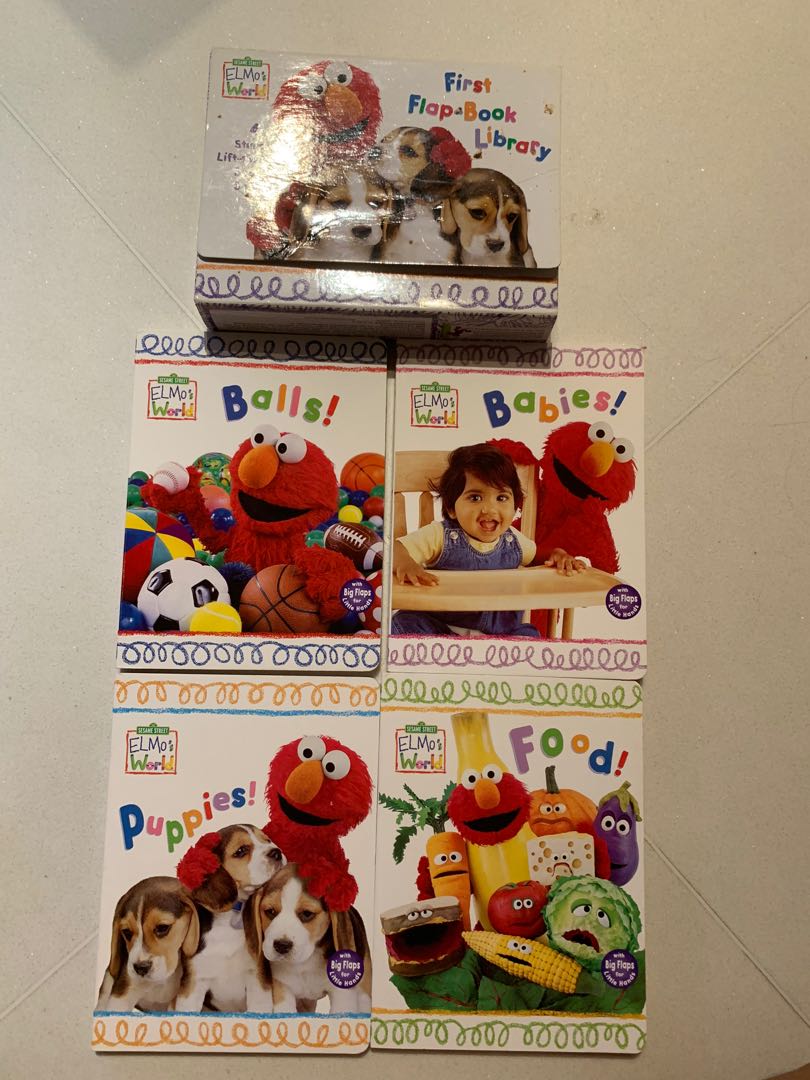Elmo First Flap Book library, Hobbies & Toys, Books & Magazines ...