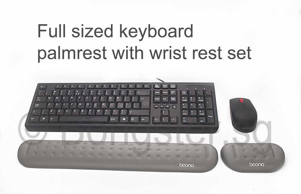 Ergonomic keyboard palm rest with wrist rest set, Computers & Tech ...