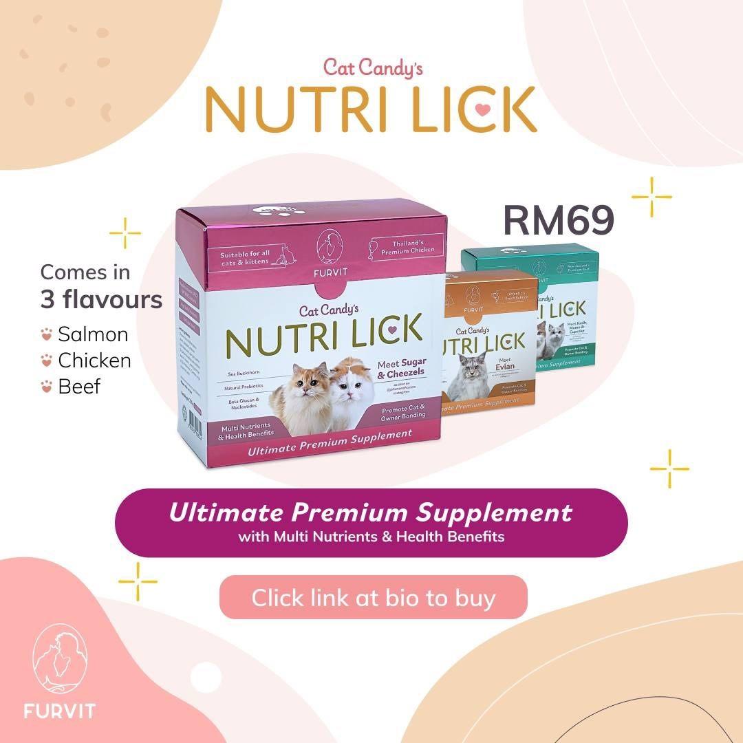 Furvit Cat Candy's NUTRI LICK Ultimate Premium Supplement, Pet Supplies ...