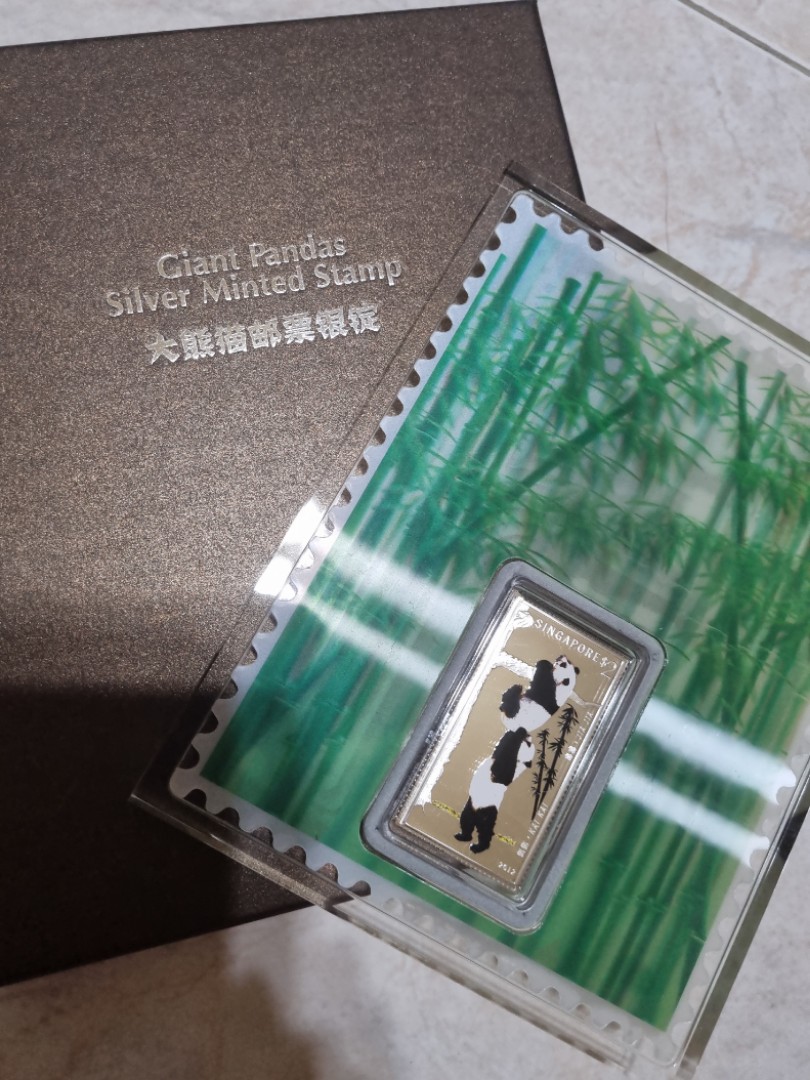 Giant Pandas 1oz Silver minted Stamp, Hobbies & Toys, Memorabilia ...