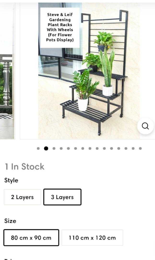 Green Leif 3 tier plant stand, Furniture & Home Living, Gardening, Pots ...