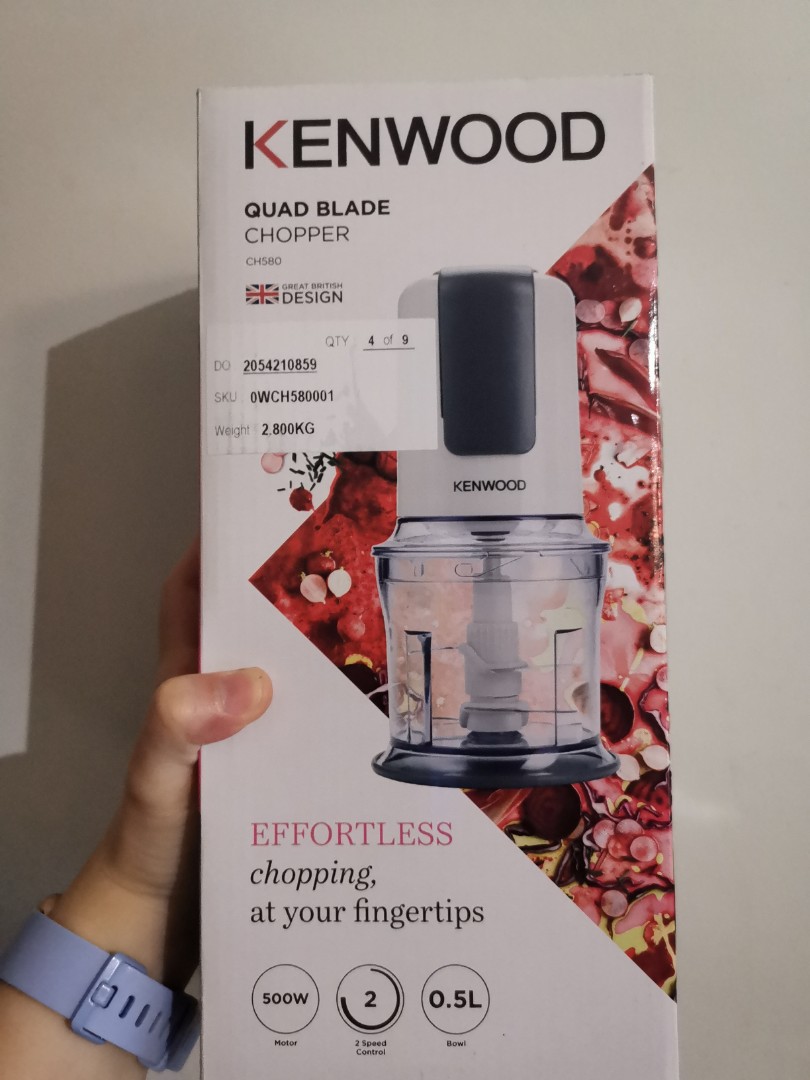 Kenwood quad blade chopper ch580, TV & Home Appliances, Kitchen ...