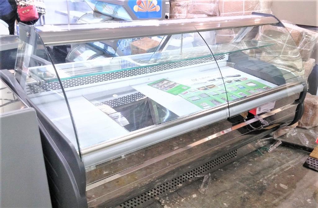 LUXURY DESIGN MEAT DISPLAY CHILLER WITH EXTRA GLASS SHELVES, Commercial ...