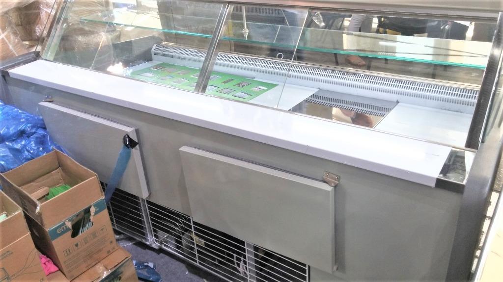 LUXURY DESIGN MEAT DISPLAY CHILLER WITH EXTRA GLASS SHELVES, Commercial ...