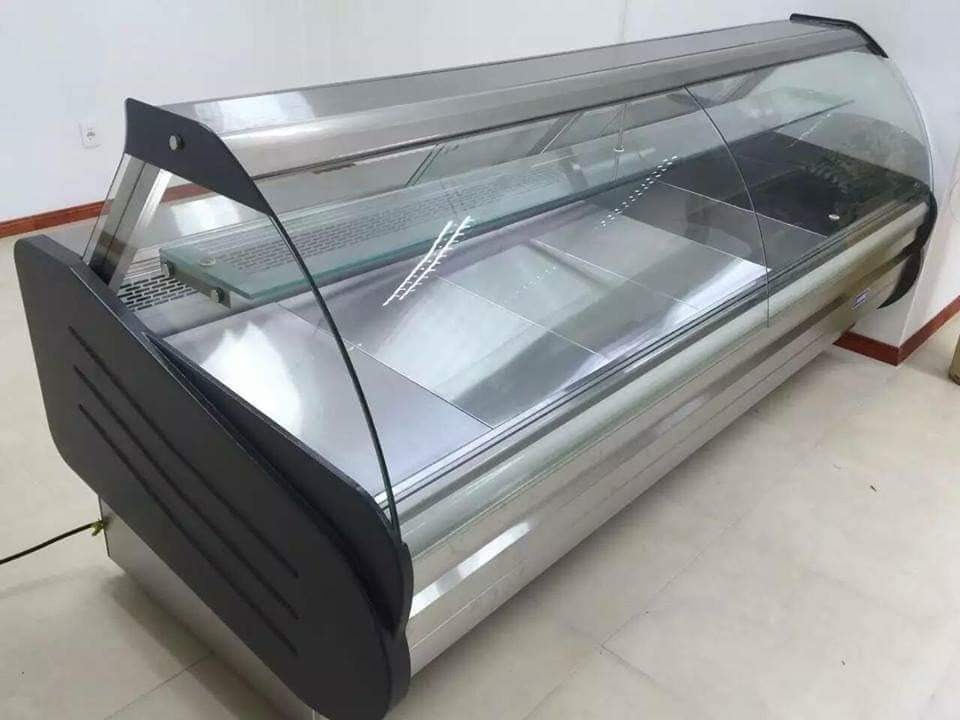 LUXURY DESIGN MEAT DISPLAY CHILLER WITH EXTRA GLASS SHELVES, Commercial ...