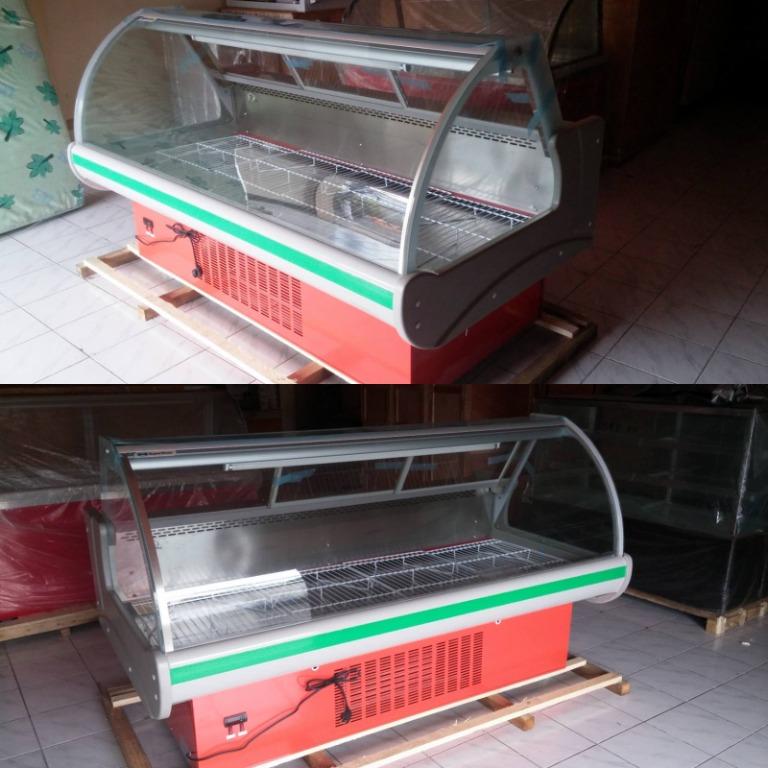 MEAT CHILLER SHOWCASE 2METER FAN COOLING, Commercial & Industrial ...