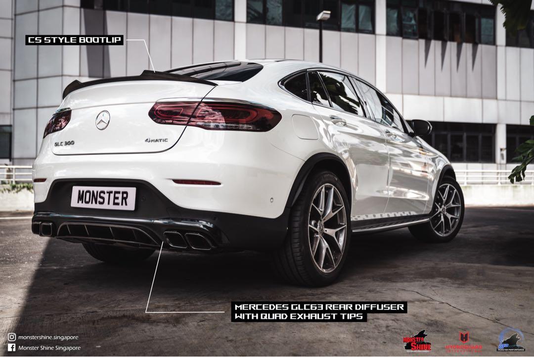Mercedes GLC63 AMG Bodykit for GLC300 Coupe, Car Accessories ...