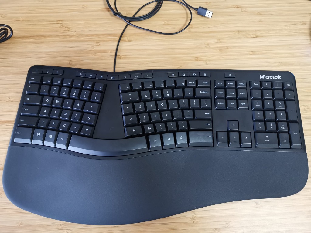 Microsoft Ergonomic Keyboard, Computers & Tech, Parts & Accessories ...