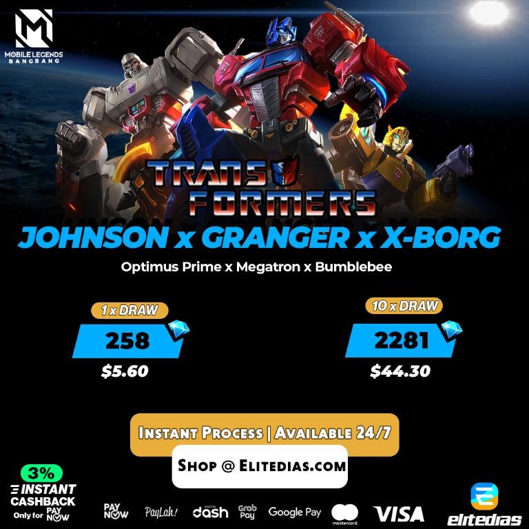 !!Mobile Legends Transformers Skin Event!! Mobile Legends Topup, Video ...