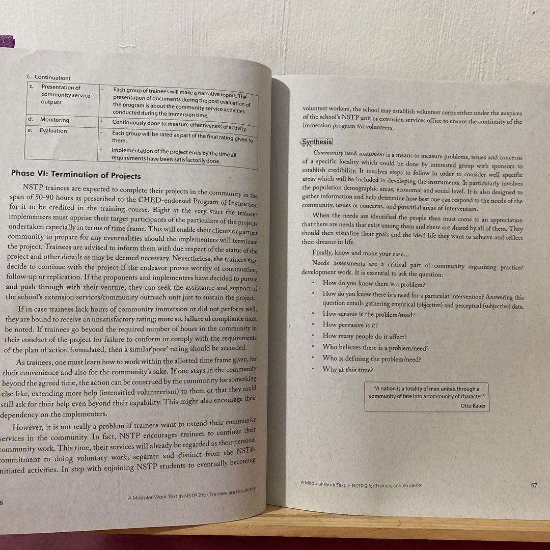 NSTP 2 Understanding the National Service Training Program on Carousell