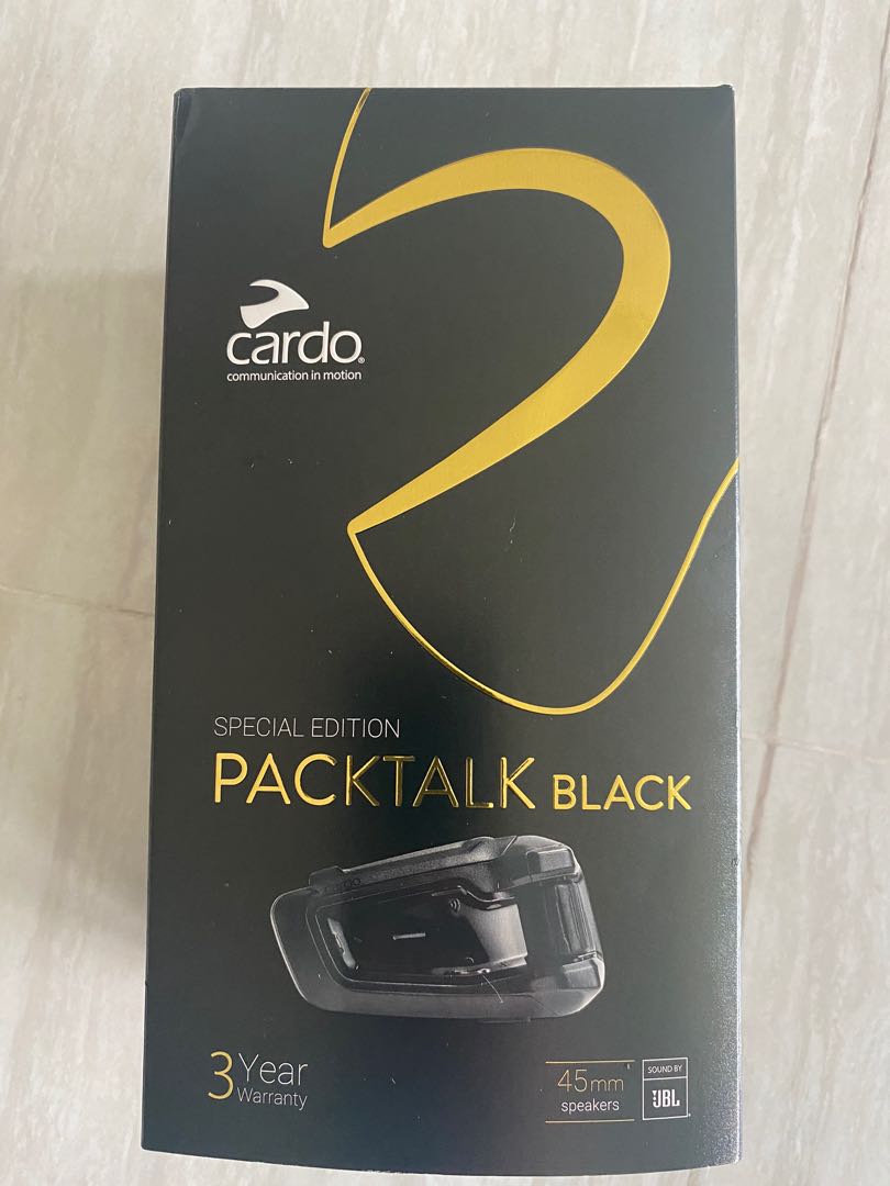Cardo Packtalk Black, Audio, Headphones & Headsets on Carousell