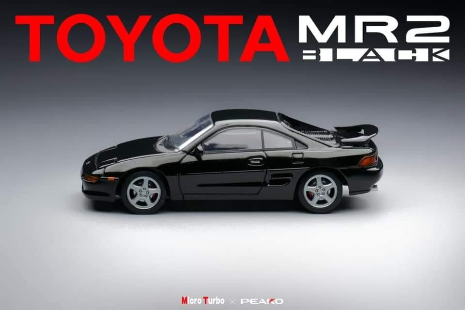 Peako64 1/64 Toyota MR2 Black Micro Turbo Pop up Headlights limited ...