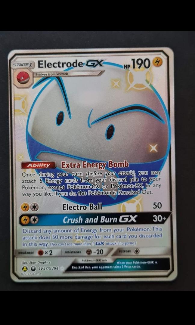 Pokemon Shiny Electrode, Hobbies & Toys, Toys & Games on Carousell