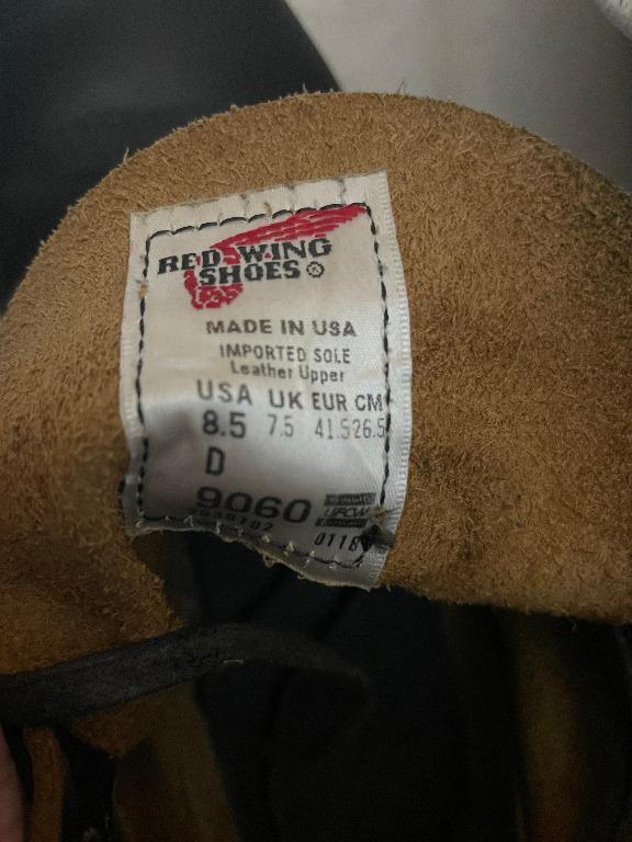 日版RED WING 9060 BECKMAN BOOTS FLAT BOX Black US8.5D, 男裝, 鞋, 西裝鞋 - Carousell