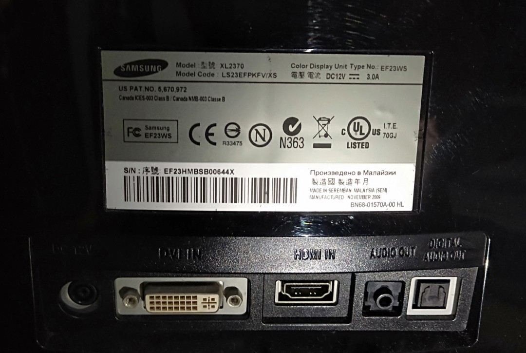 Samsung 23inch Monitor, Computers & Tech, Parts & Accessories, Monitor ...