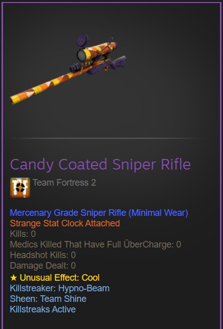 [TF2] Strange Unusual Professional's Killstreak Sniper Rifle, Video ...