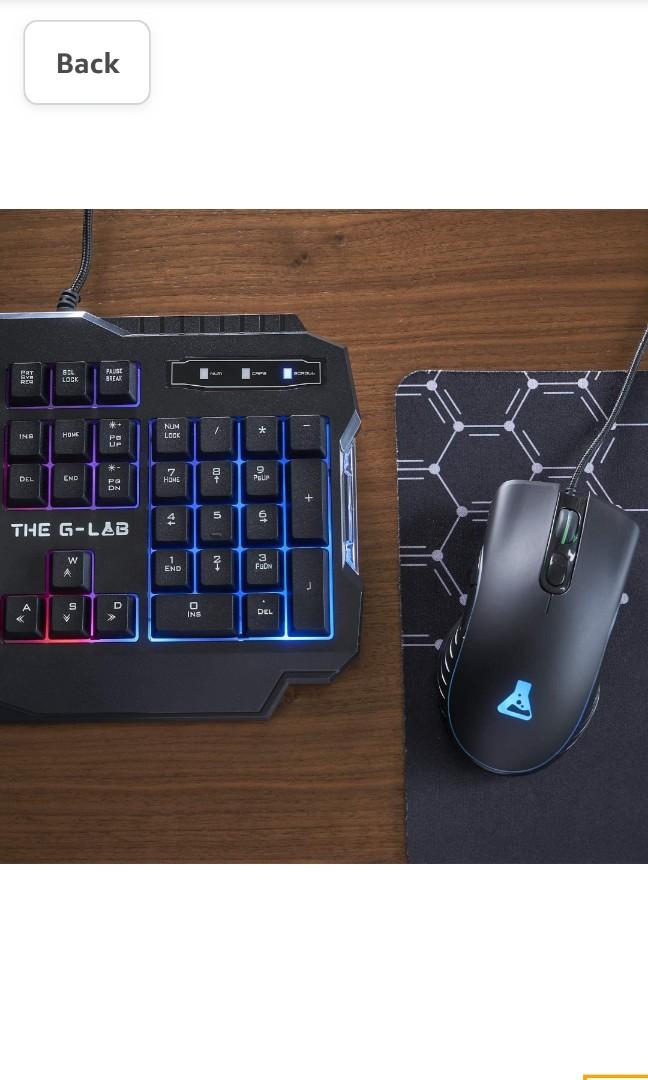 The G-LAB Combo ARGON E – 4 in 1 Gaming Set – Backlit AZERTY Gaming ...