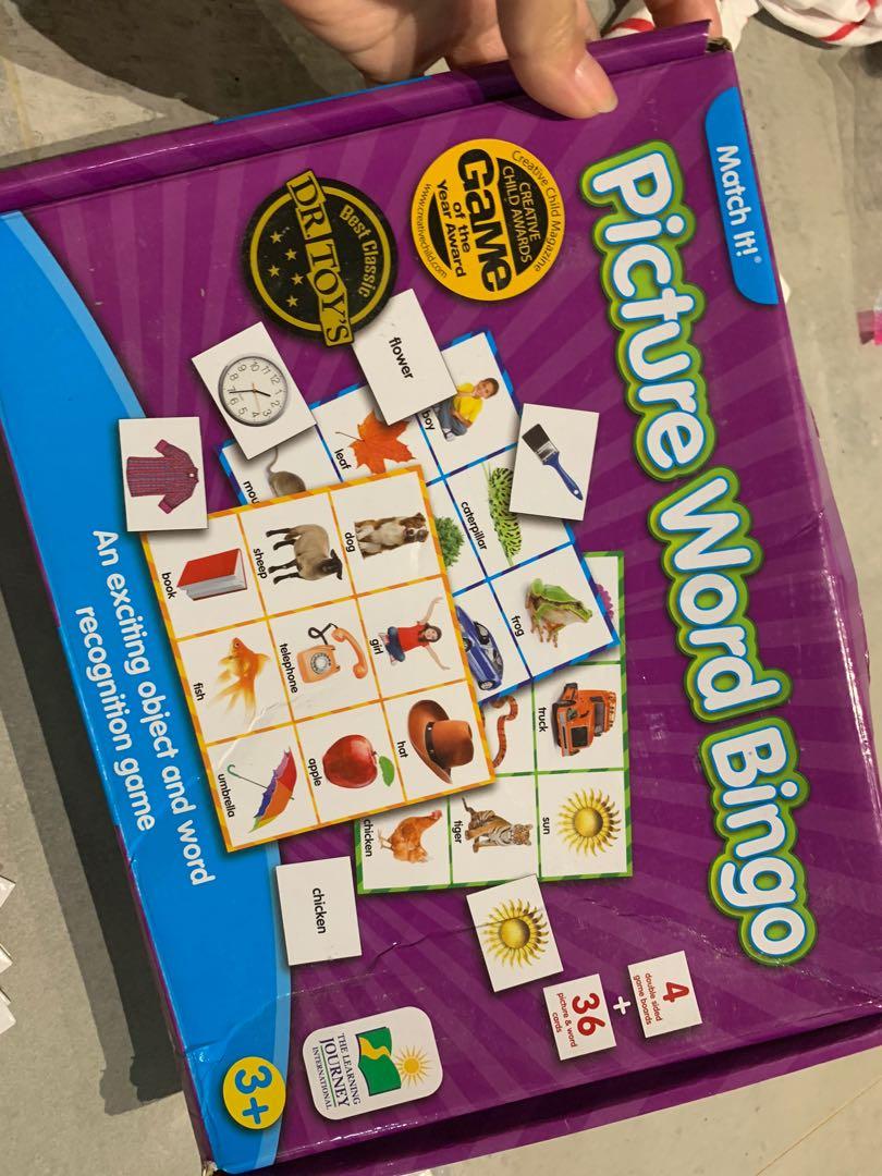The Learning Journey -Match It! Picture Word Bingo, Hobbies & Toys ...