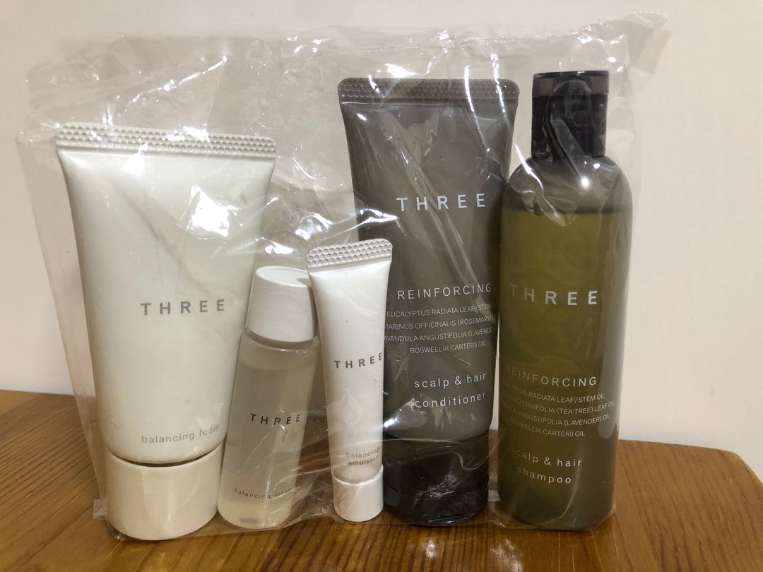 Three Balancing foam/lotion/emulsion + shampoo+conditioner, 美容＆化妝品, 健康及 ...